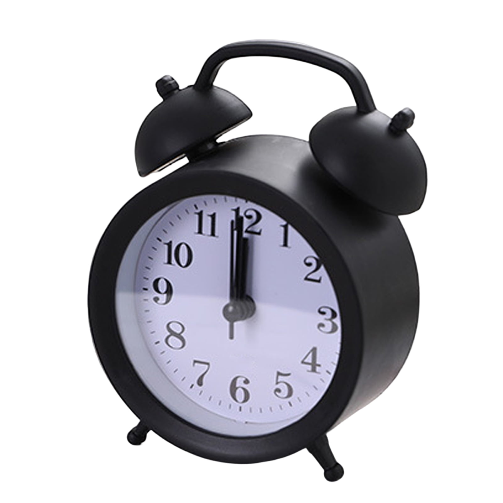 Double Bell Clock Accurate Timekeeping Battery Operated Analog Mini ...