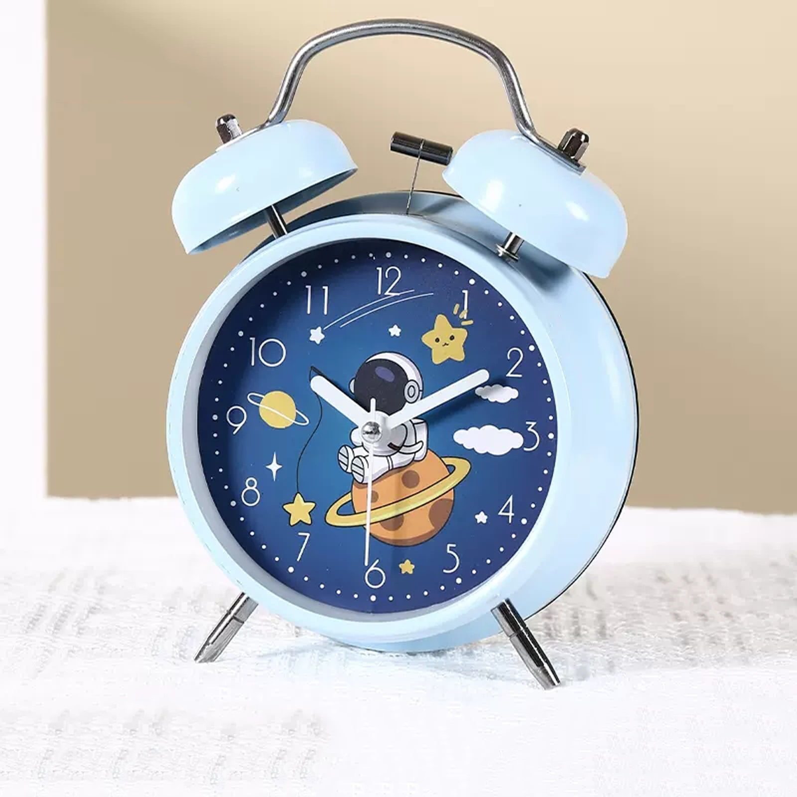 Double Bell Loud Alarm Clock, Rechargeable Luminous Alarm Clock, No ...