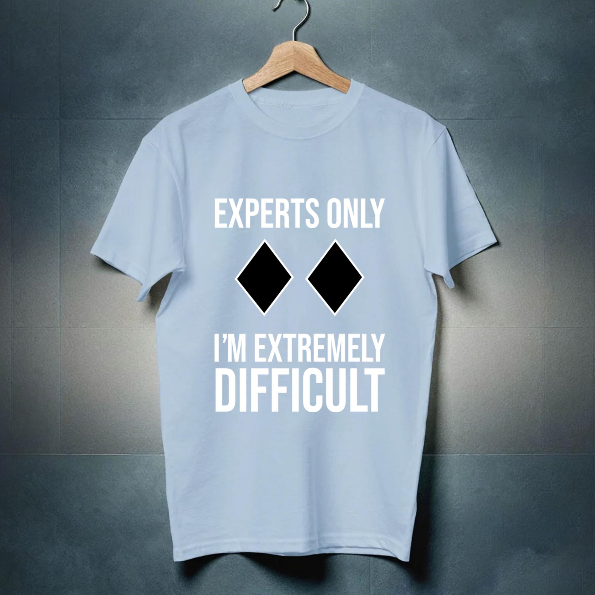 Double Black Diamond Experts Only I'm Extremely Difficult Shirt S-5XL ...