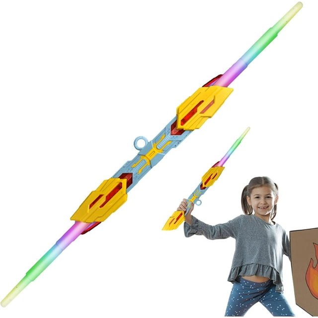 Double Blade Lightsaber Light Sword for Kids LED Light Up Sword with16 ...