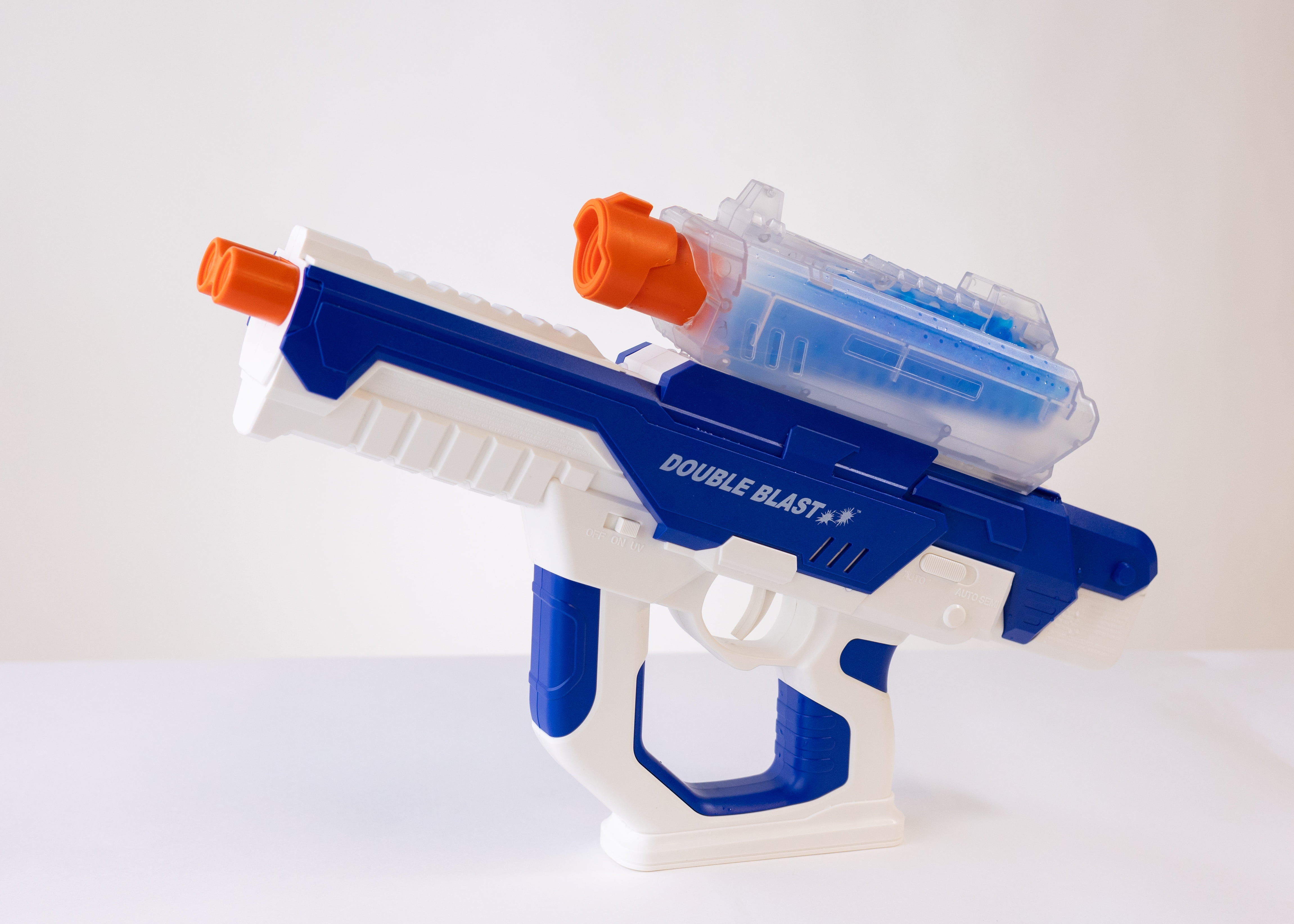 Double Blast Full Semi-Auto Double Barrel Water Bead Blaster Kit ...