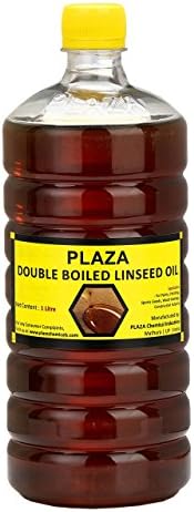 Double Boiled Linseed Oil by- 1 Litre Pack used for Wood Finishing, On ...