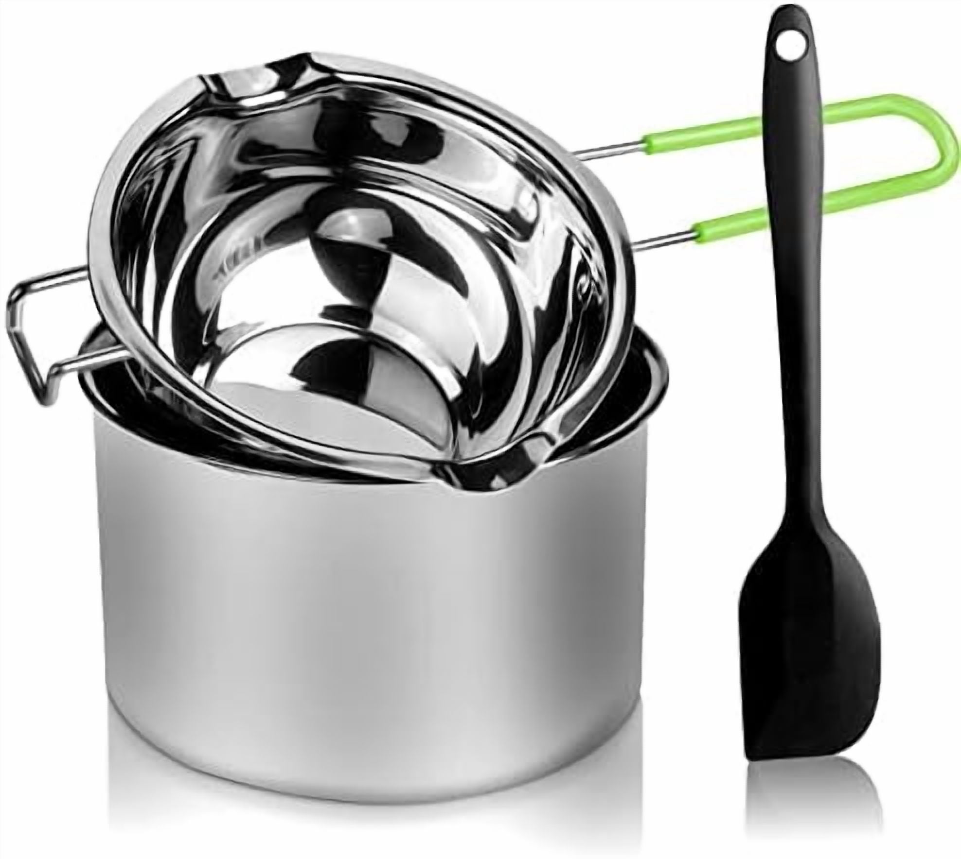 Double Boiler Pot Set, Stainless Steel Melting Pot with Silicone ...