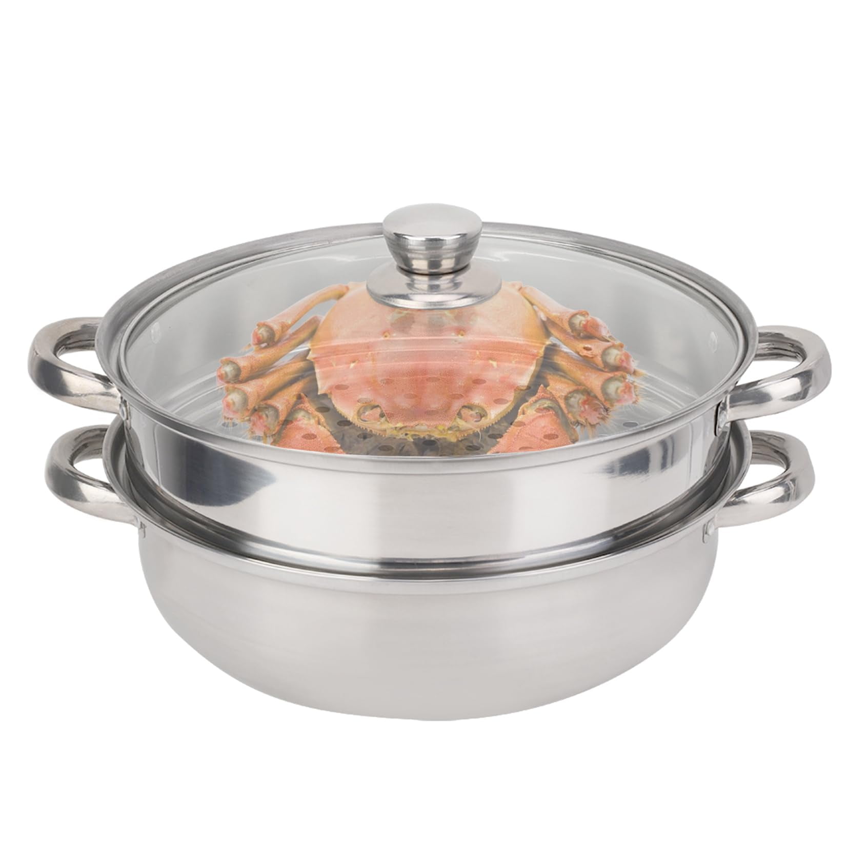 Double Boiler Stainless Steel Steamer Pot Steamer for Cooking Food ...