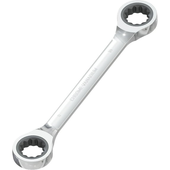 Double Box End Ratcheting Wrench 72 Teeth 12 Point Ratchet Gear Spanner ...