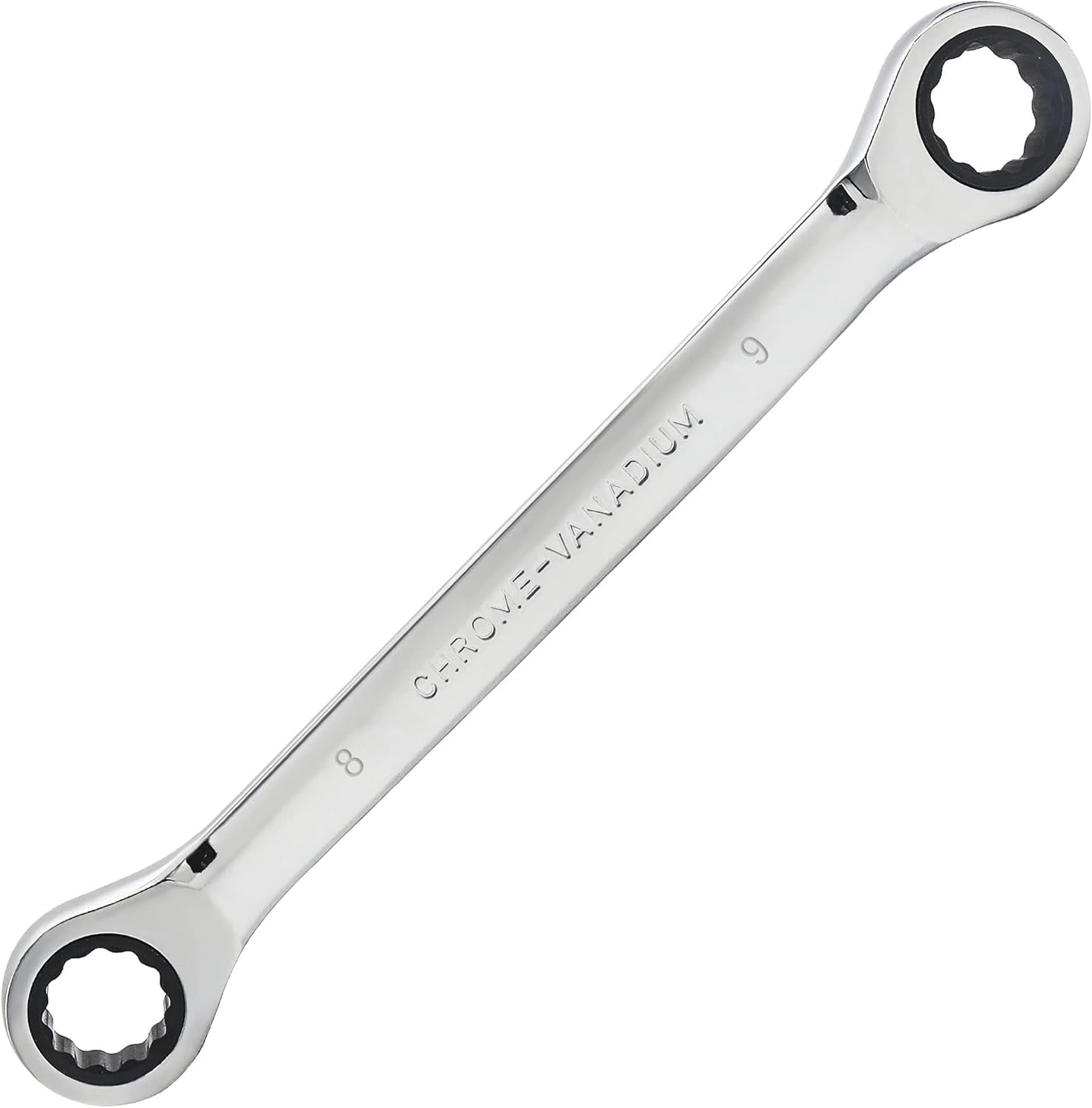 Double Box End Ratcheting Wrench 72 Teeth 12 Point Ratchet Gear Spanner ...