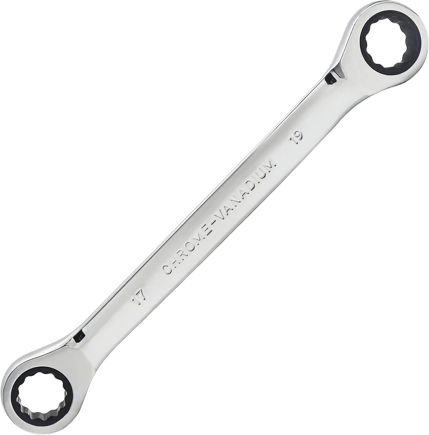 Double Box End Ratcheting Wrench 72 Teeth 12 Point Ratchet Gear Spanner ...