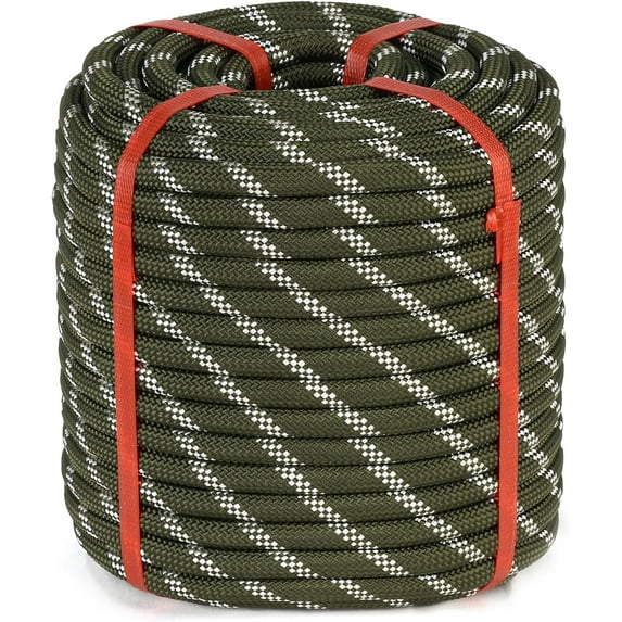 Double Braid Arborist Rope(1/2 in x 150ft) Arborist Rigging Polyester ...