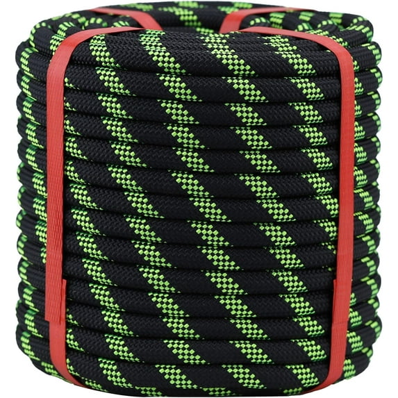 Double Braid Arborist Rope Black(1/2 in x 100 ft) Arborist Rigging ...