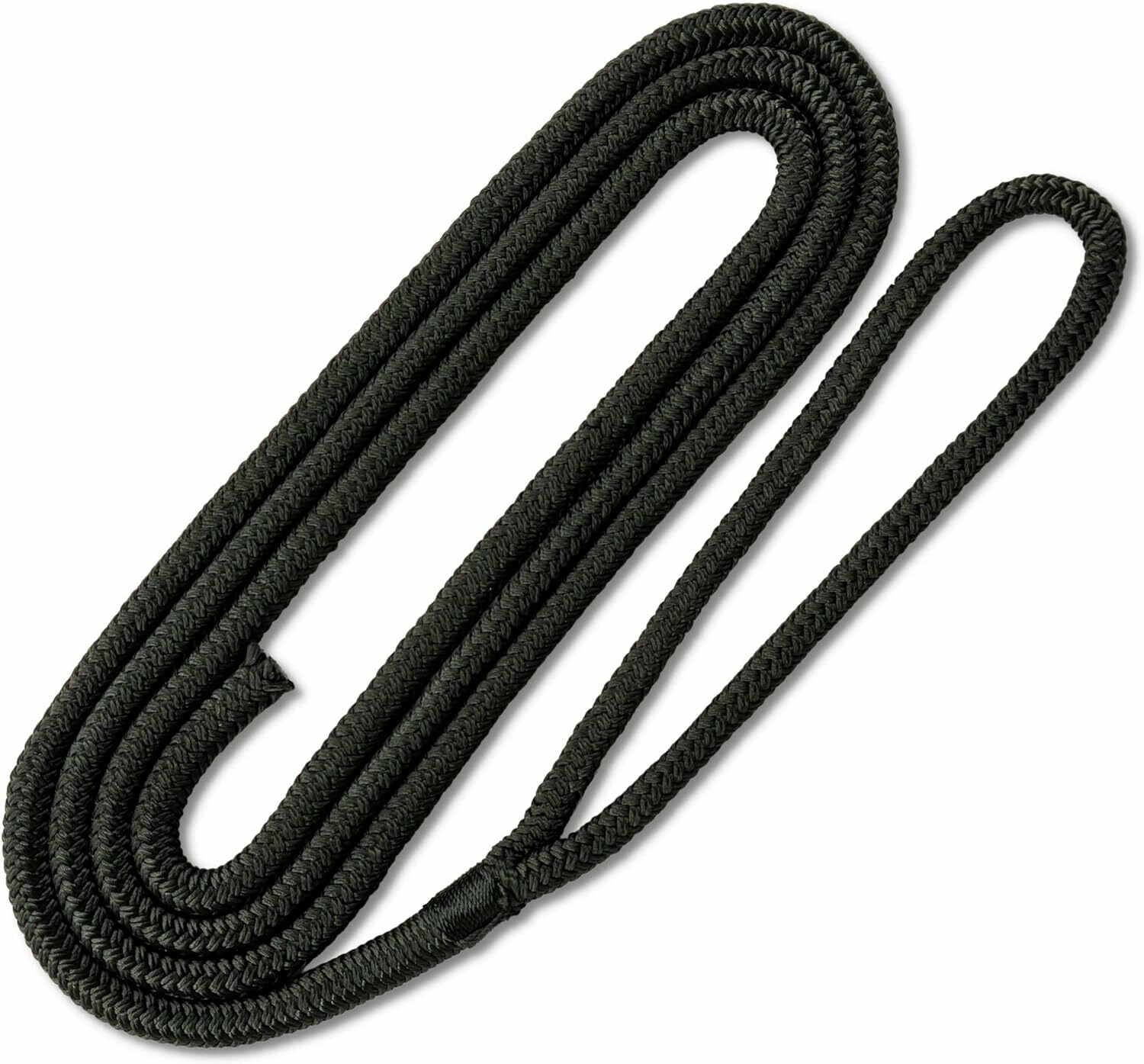 Double Braid Dock Lines | 5/8 in. x 20 feet | Black - Walmart.com