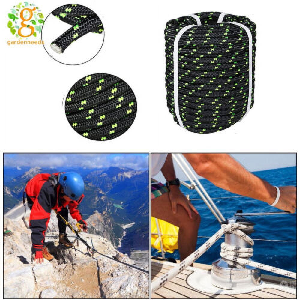Double Braid Marine Polyeste Sheet Halyar Rope Rigging Breaking 1/2' x ...