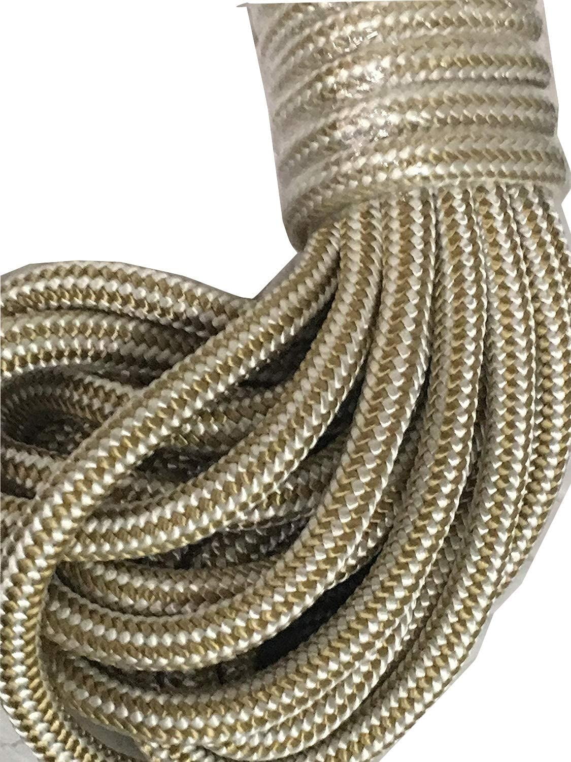 Double Braid Nylon Rope Gold 1/2 inch by 50 feet - Walmart.com