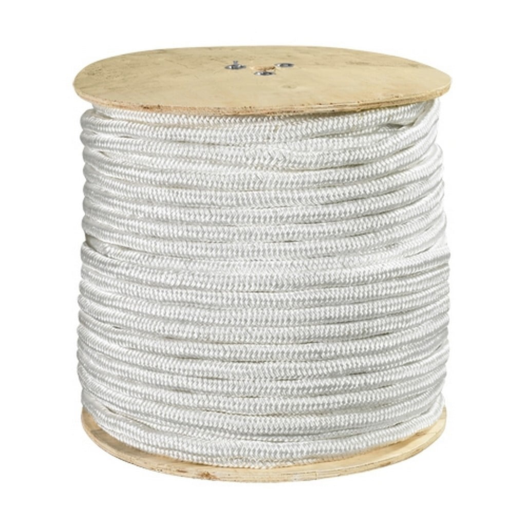 Double Braided Nylon Rope White 3/4" X 600' Spool - Walmart.com