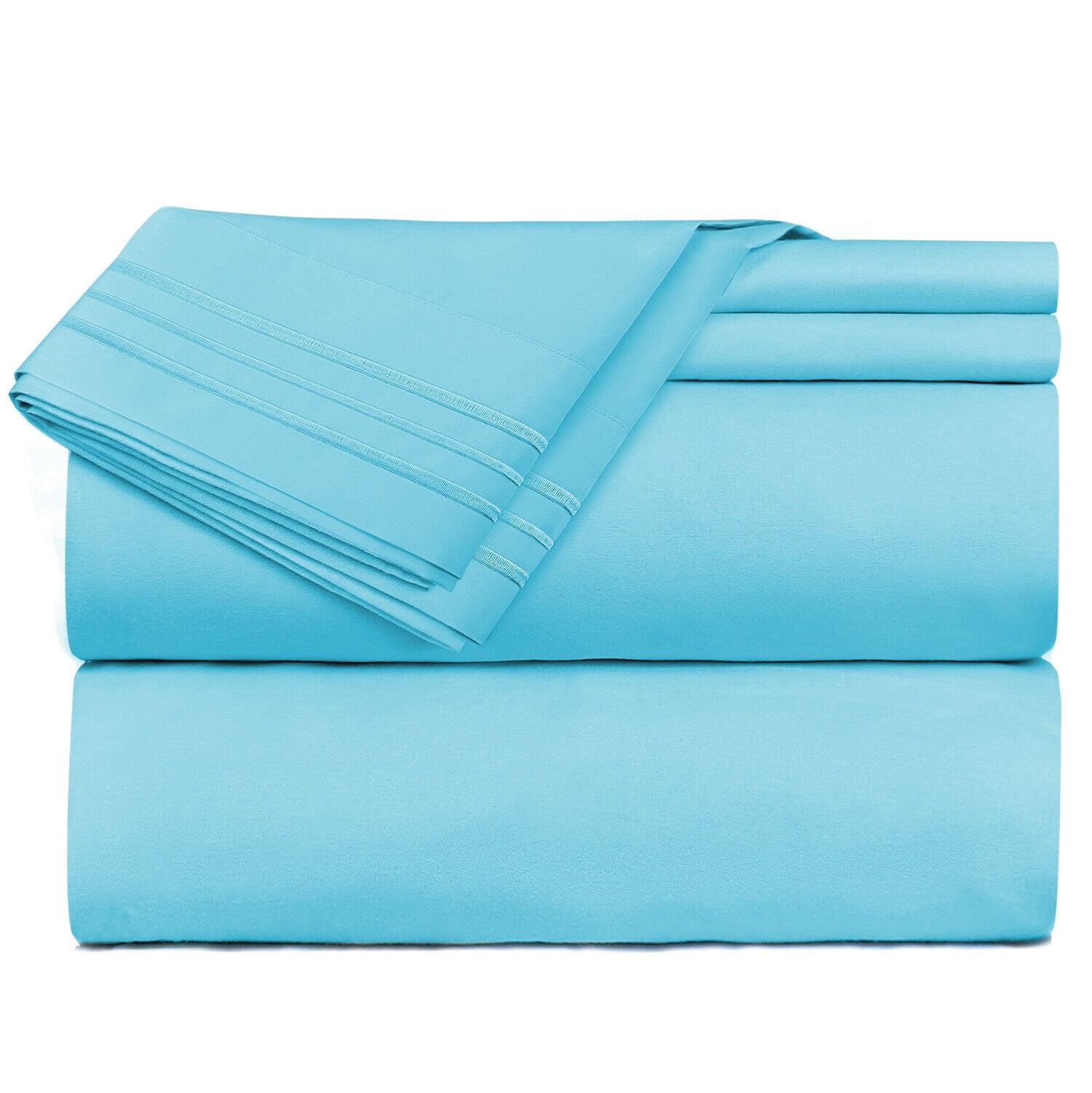 Double Brushed Soft Microfiber Hotel Style Bed Sheets, Deep Pocket ...