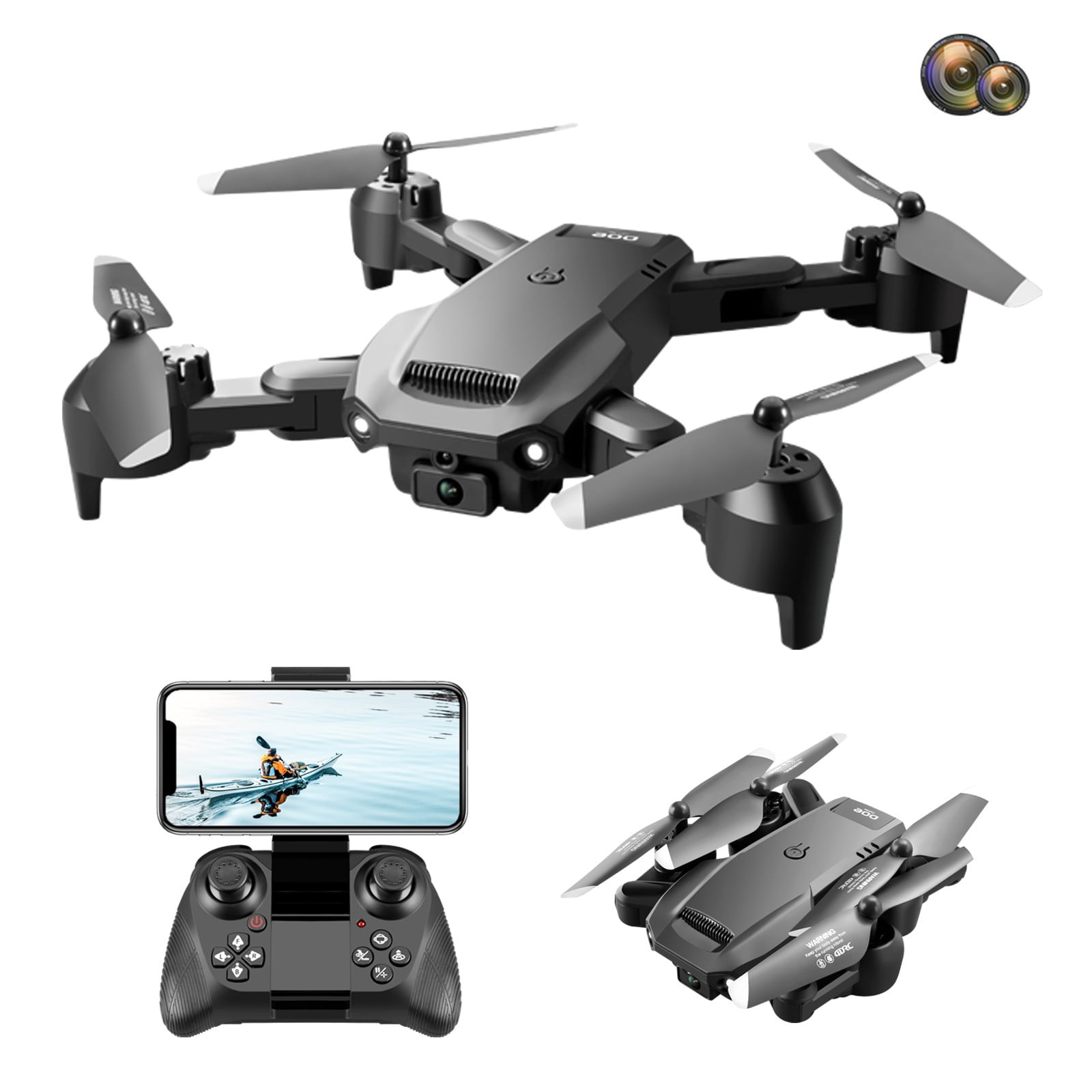 A Double Camera Obstacle Avoidance Uav Hd Aerial Photography Drone ...