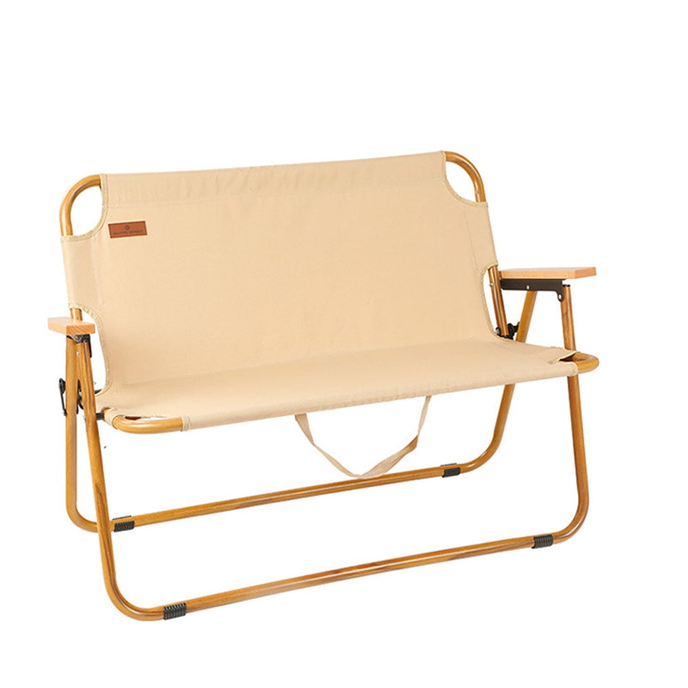 Double Camping Bench | Living Collection Bench with Armrests & Cup ...