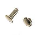 Double Cap Rapid Rivets 7mm Cap 10mm Post Nickel - Walmart.com