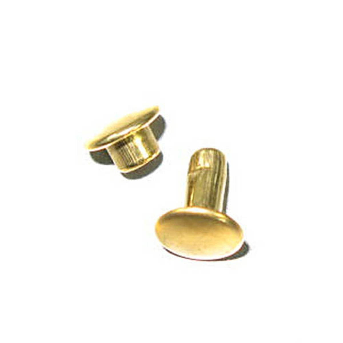 Double Cap Rapid Rivets 7mm Cap 8mm Post - 3 Colors (3308-2) (Gilt ...
