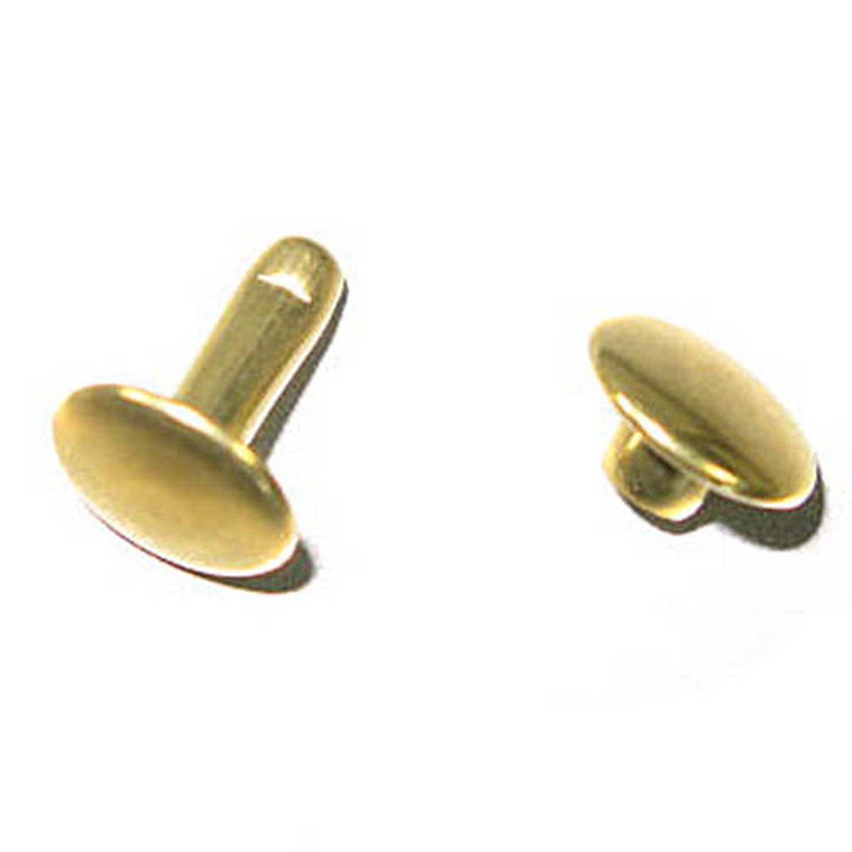Double Cap Rapid Rivets 9mm Cap 9mm Post 100 Pack Gilt - Walmart.com