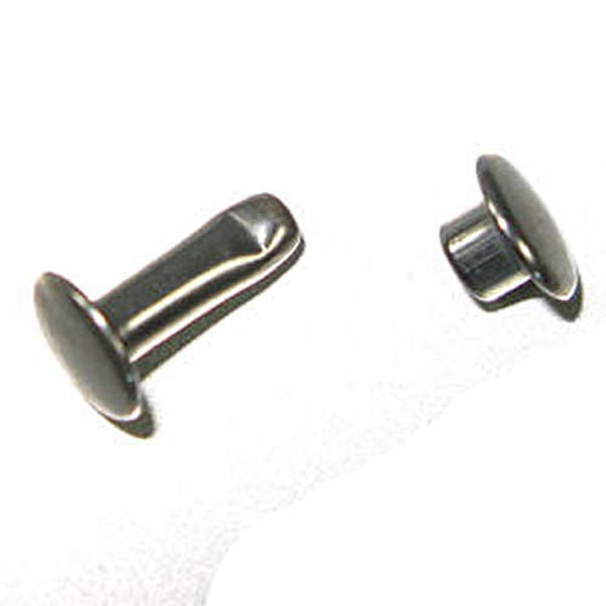 Double Cap Rapid Rivets 9mm Cap 9mm Post 100 Pack Gunmetal - Walmart.com