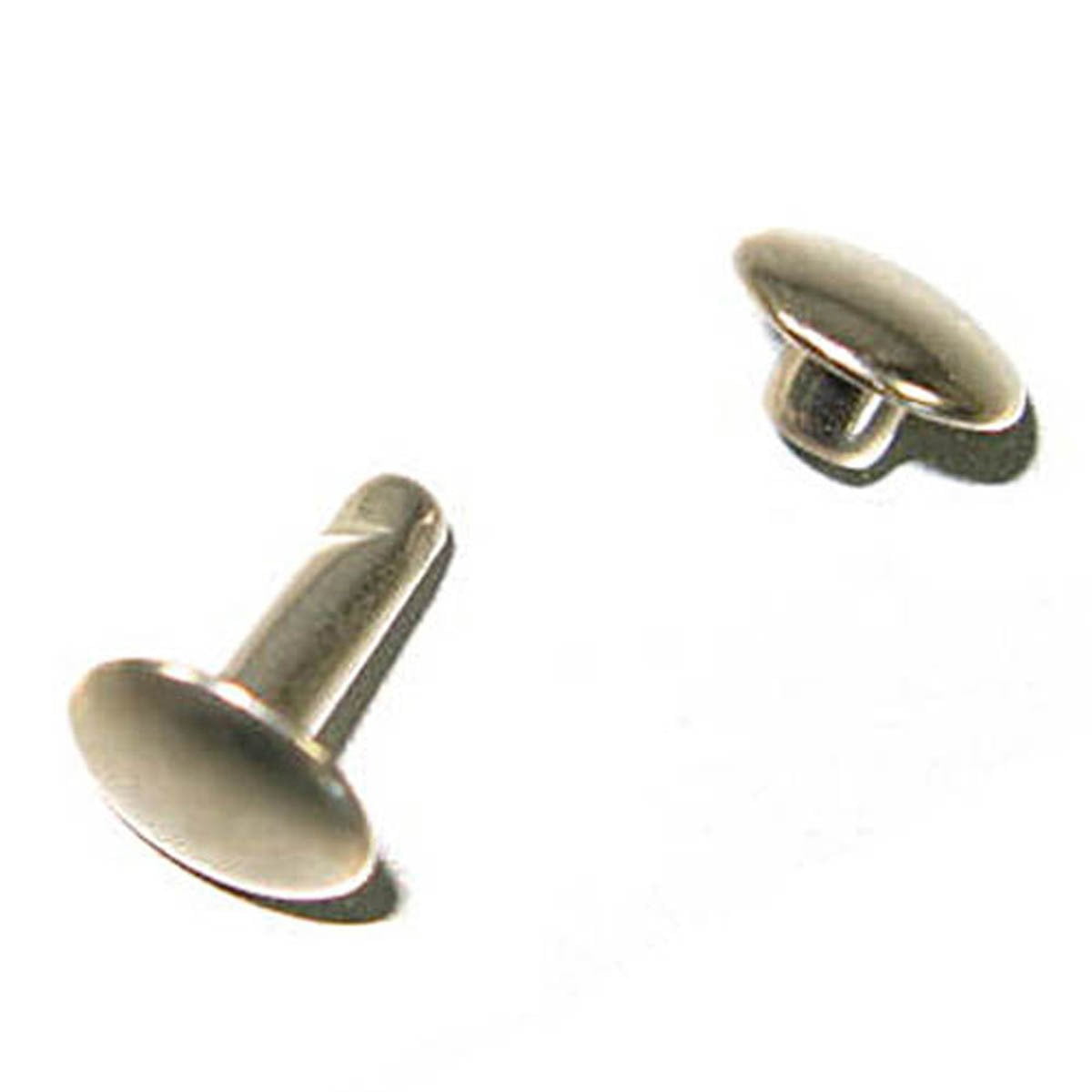 Double Cap Rapid Rivets 9mm Cap 9mm Post 100 Pack Nickel - Walmart.com