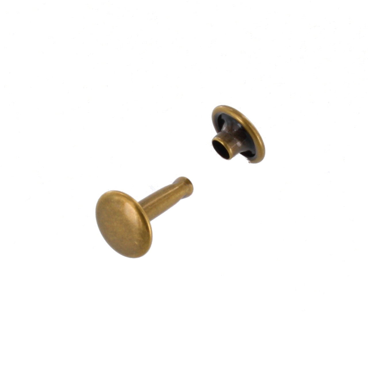 Double Cap Rivet, Antique Brass, Solid Brass-LL (100 sets per bag ...