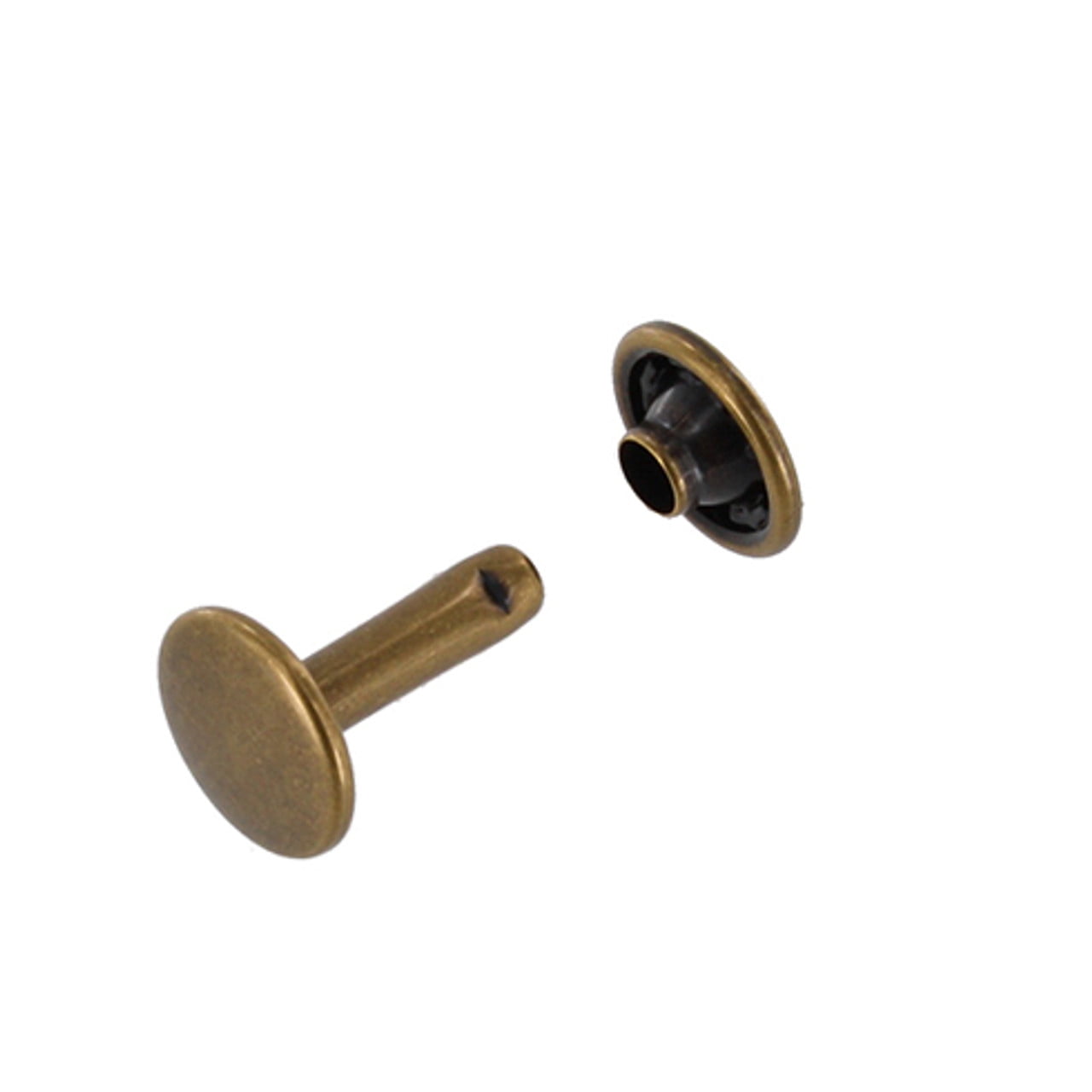 Double Cap Rivet, Antique Brass, Solid Brass-LL (100 sets per bag ...