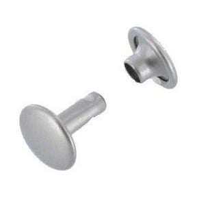 Double Cap Rivet, Natural Brass, Solid Brass-LL (100 sets per bag ...