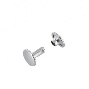 Double Cap Rivet, Black Matte, Solid Brass-LL (100 sets per bag ...