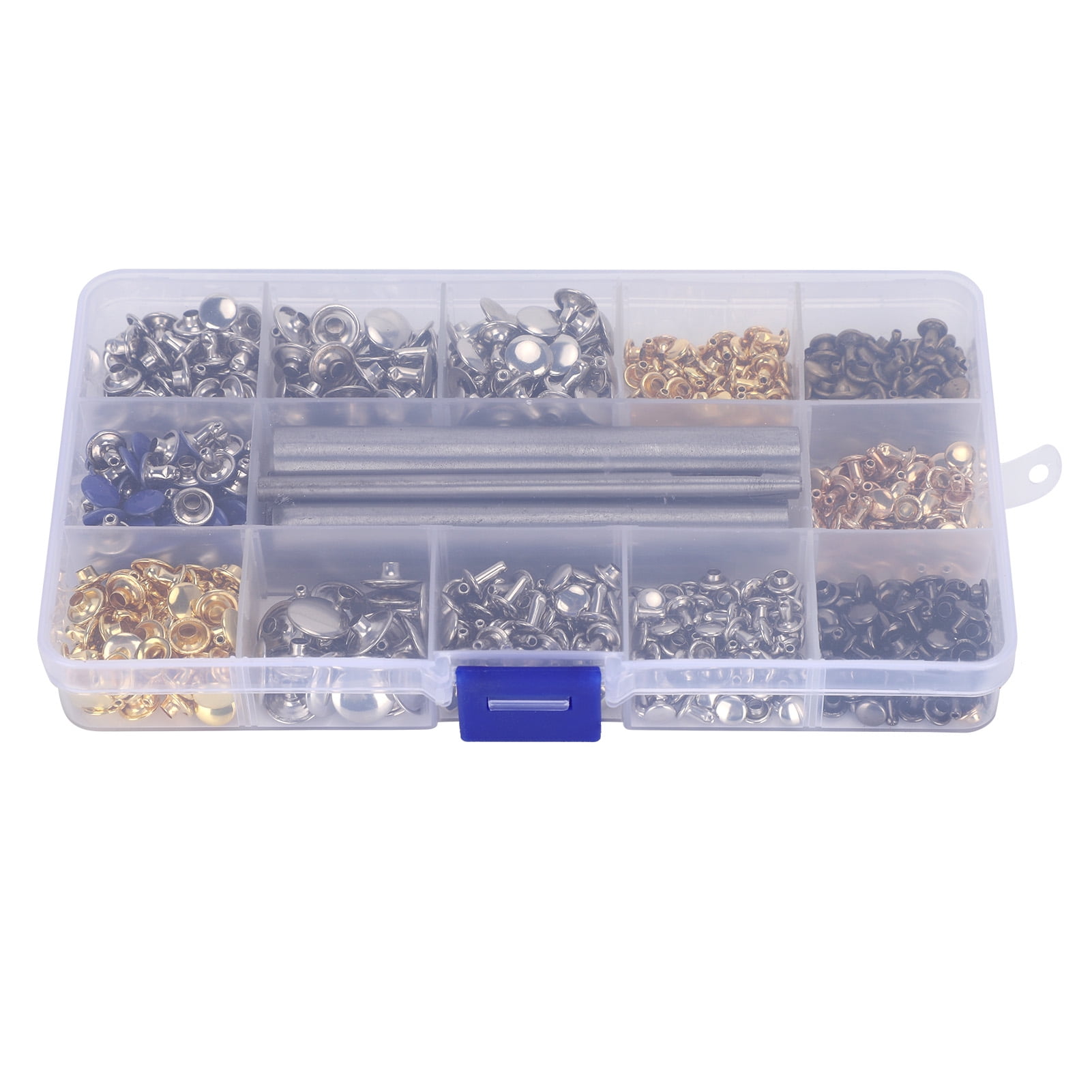 Double Cap Rivets Set with Installation Tool DIY Leather Craft Hardware ...