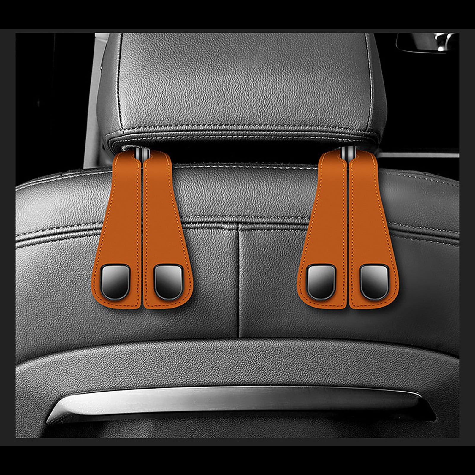 Double Car Seat Back Hooks for Storage - Heavy-Duty Front Seat Hanging ...