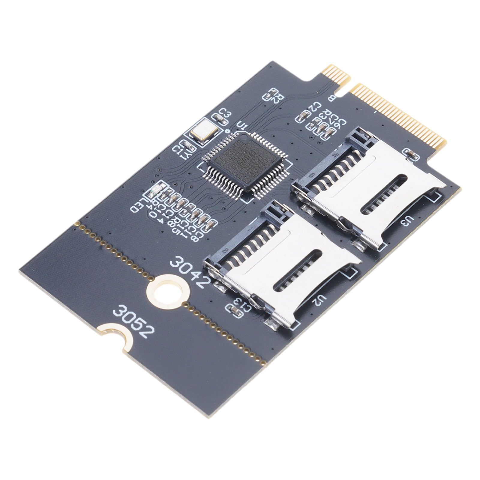 Double Card to NGFF Key B Adapter, Portable Card Rearder Adapter M.2 B ...