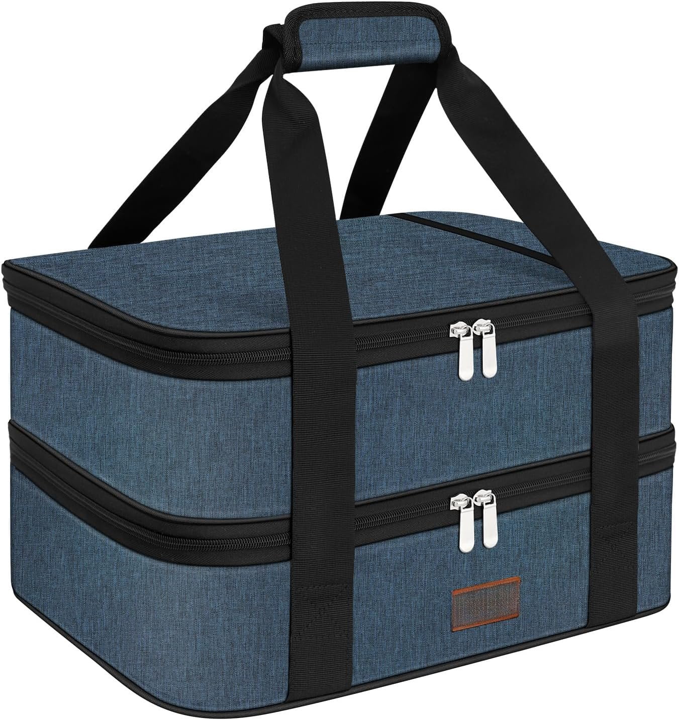 Double Casserole Carrier Bag,Expandable Thermal Carrier Insulated ...