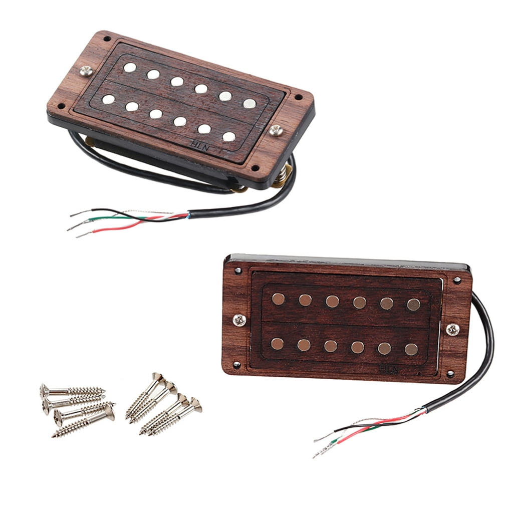 Double Ceramic Pickups for Electric Guitars Wood Frame Construction ...