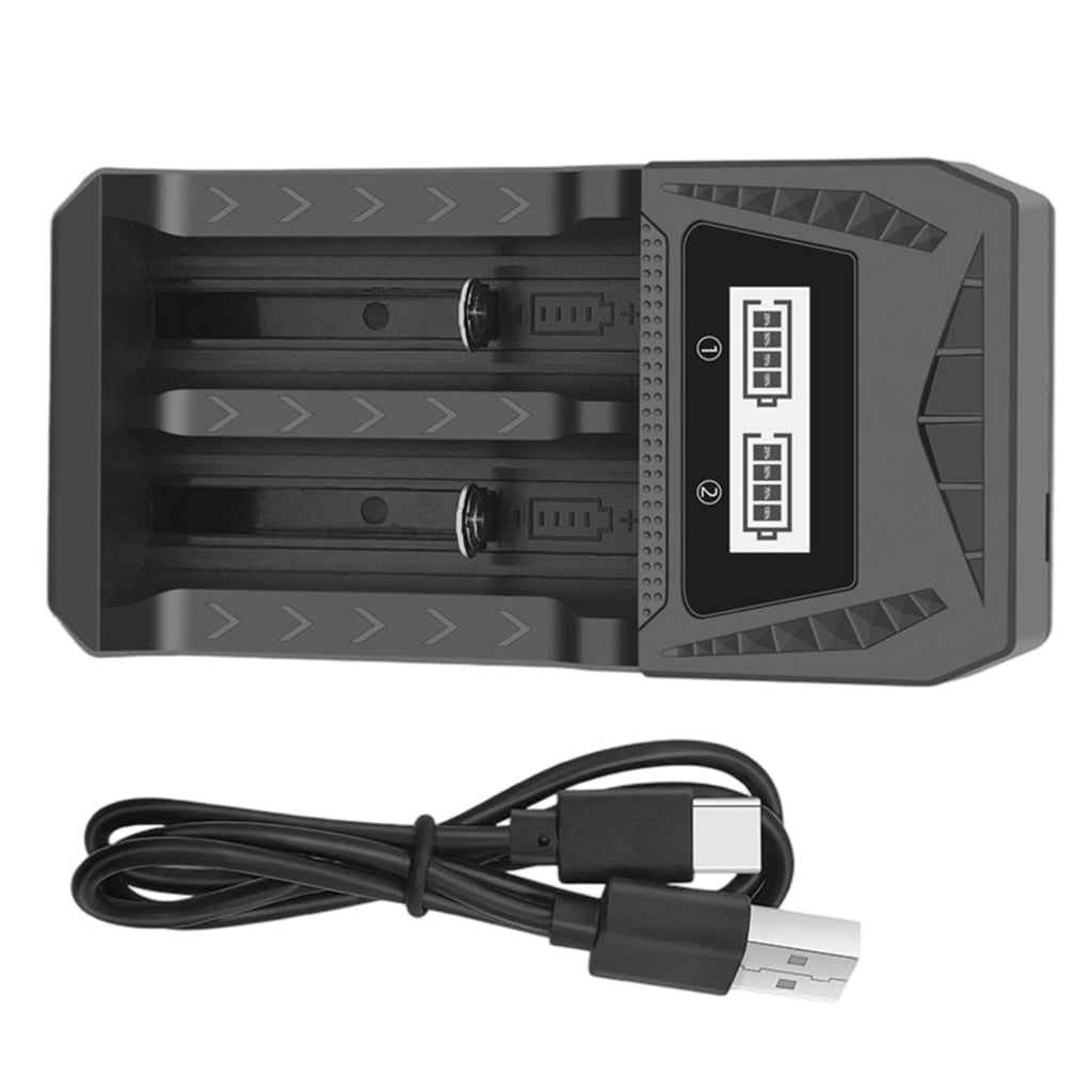 Double Channel Battery Charging Type C Port LCD Screen Real Time ...