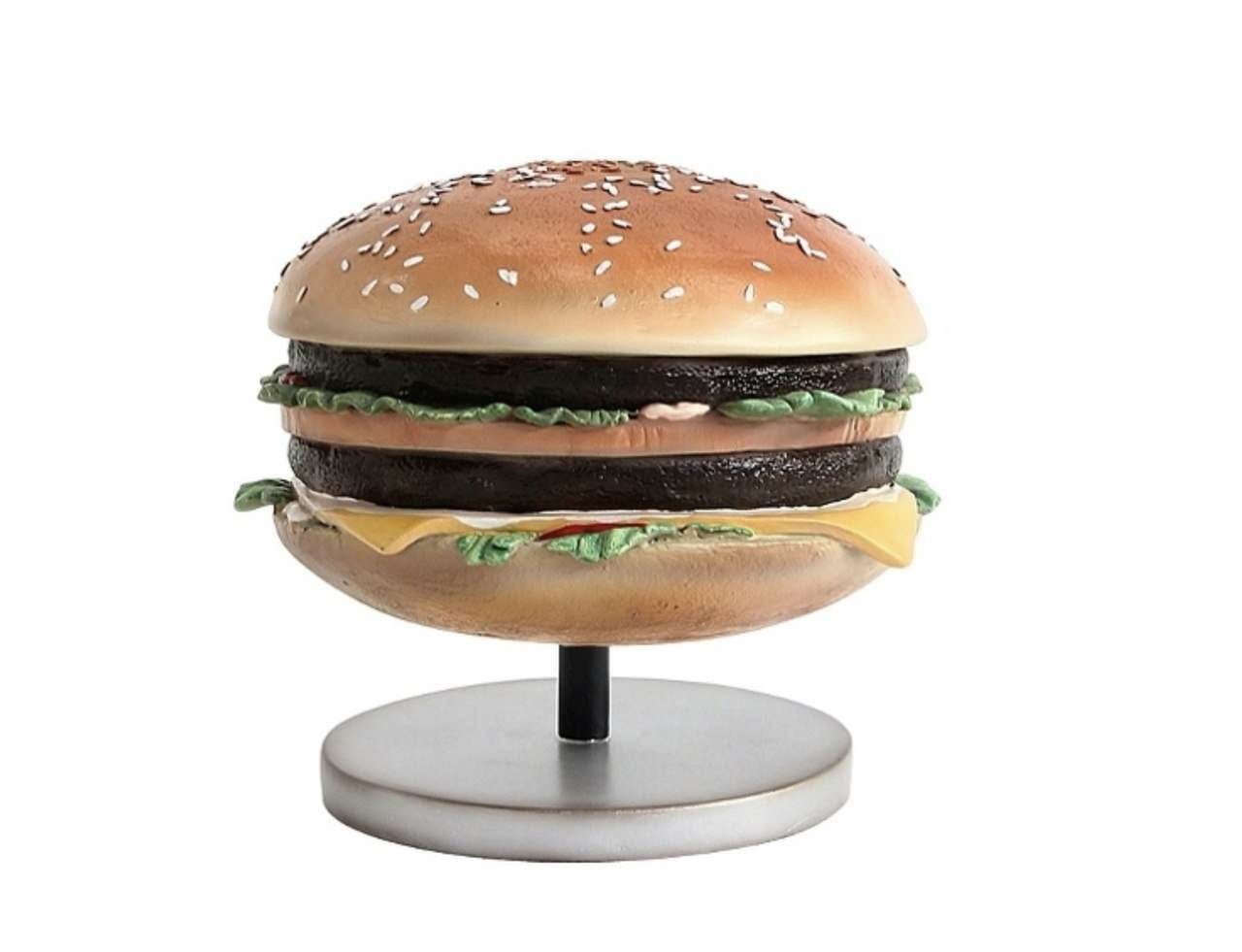 Double Cheeseburger On Stand Over Sized Statue - Walmart.com