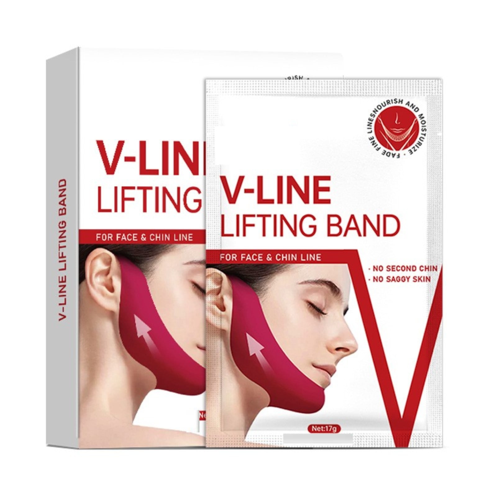 Double Chin Eliminator V Line Shaping Face Masks,Toning Hydrogel ...