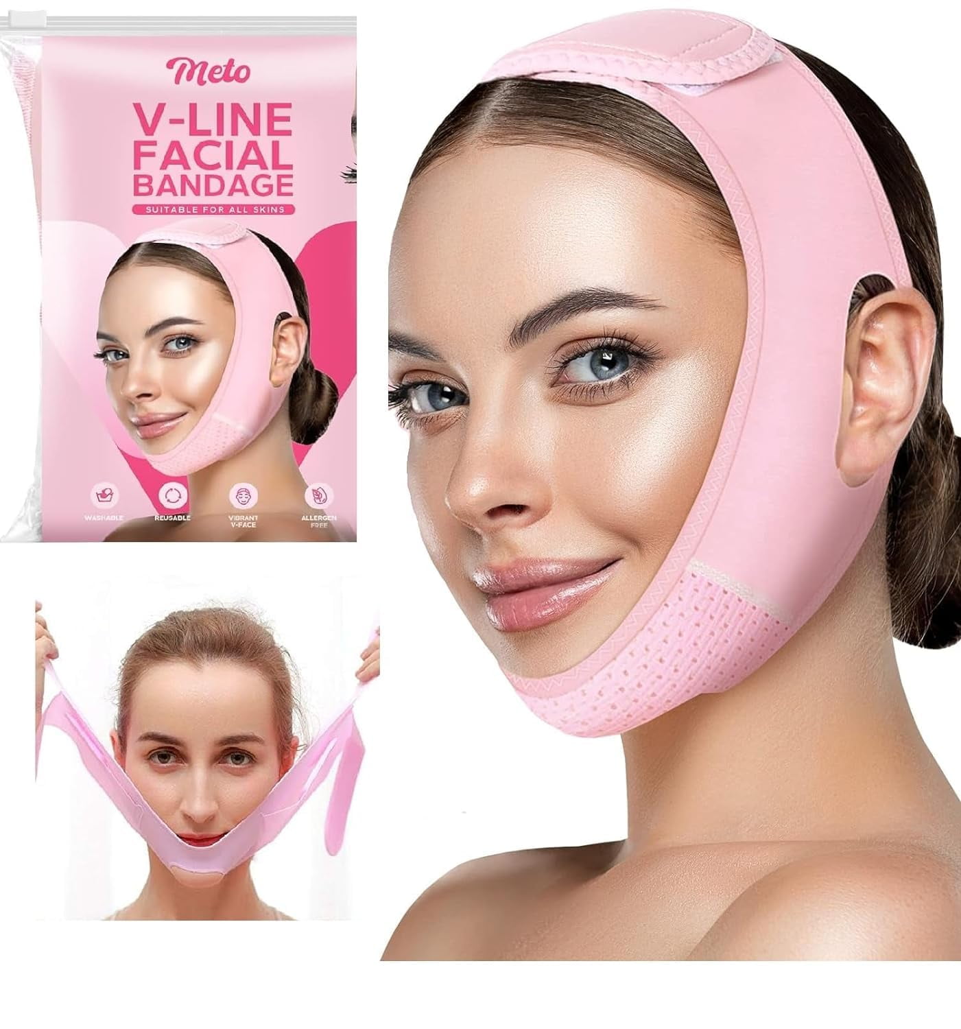Double Chin Lift MaskSilicon V Line Lifting Face Lifting Mask Double ...