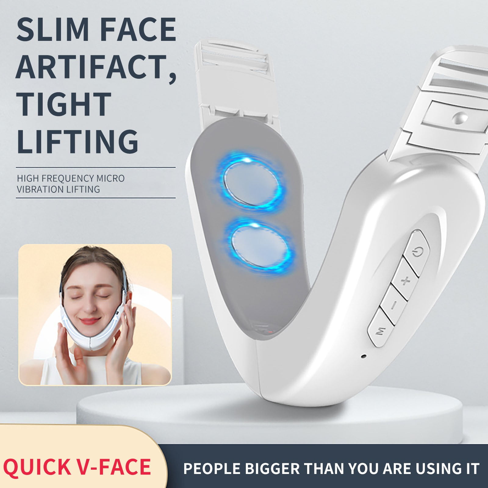 YiFudd Double Chin Reducer, Electric Face Lift Beauty Belt, V-Face ...