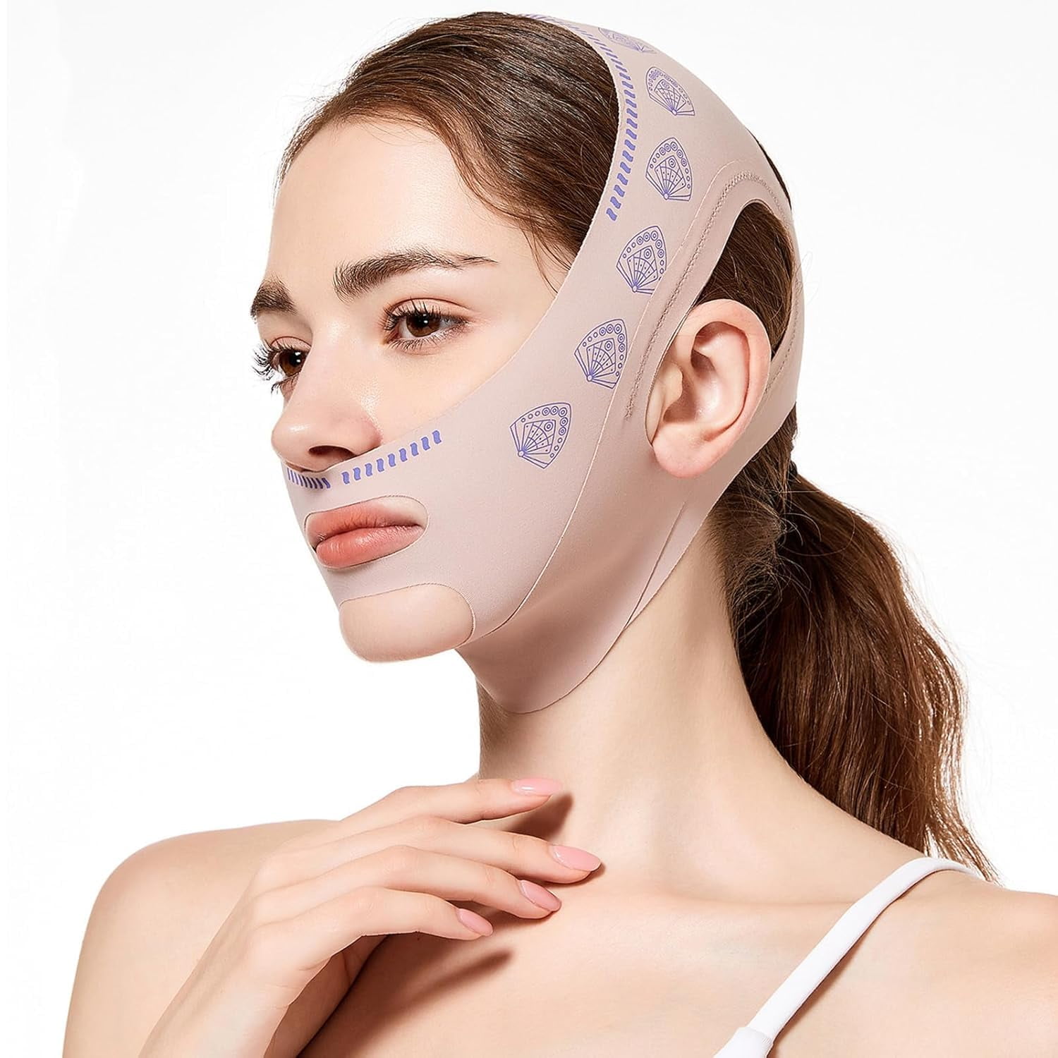 Double Chin Reducer Reusable Jawline Shaper and Face Fat Reducer Double ...