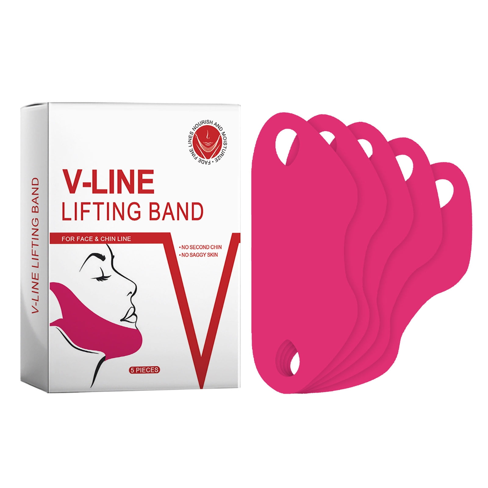 Double Chin Reducer V Line Shaping Face Toning Hydrogel Collagen With ...