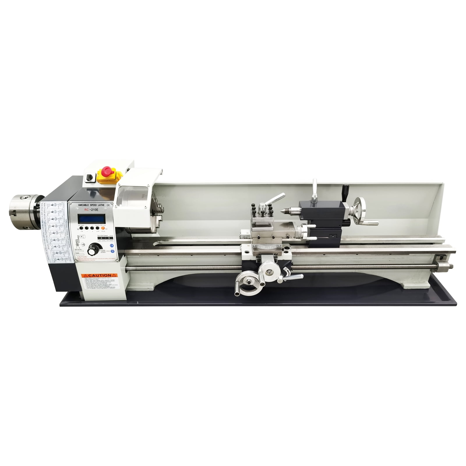 Double Chuck Metal Lathe Machine 8"*32" Electronic Pulse Precision ...