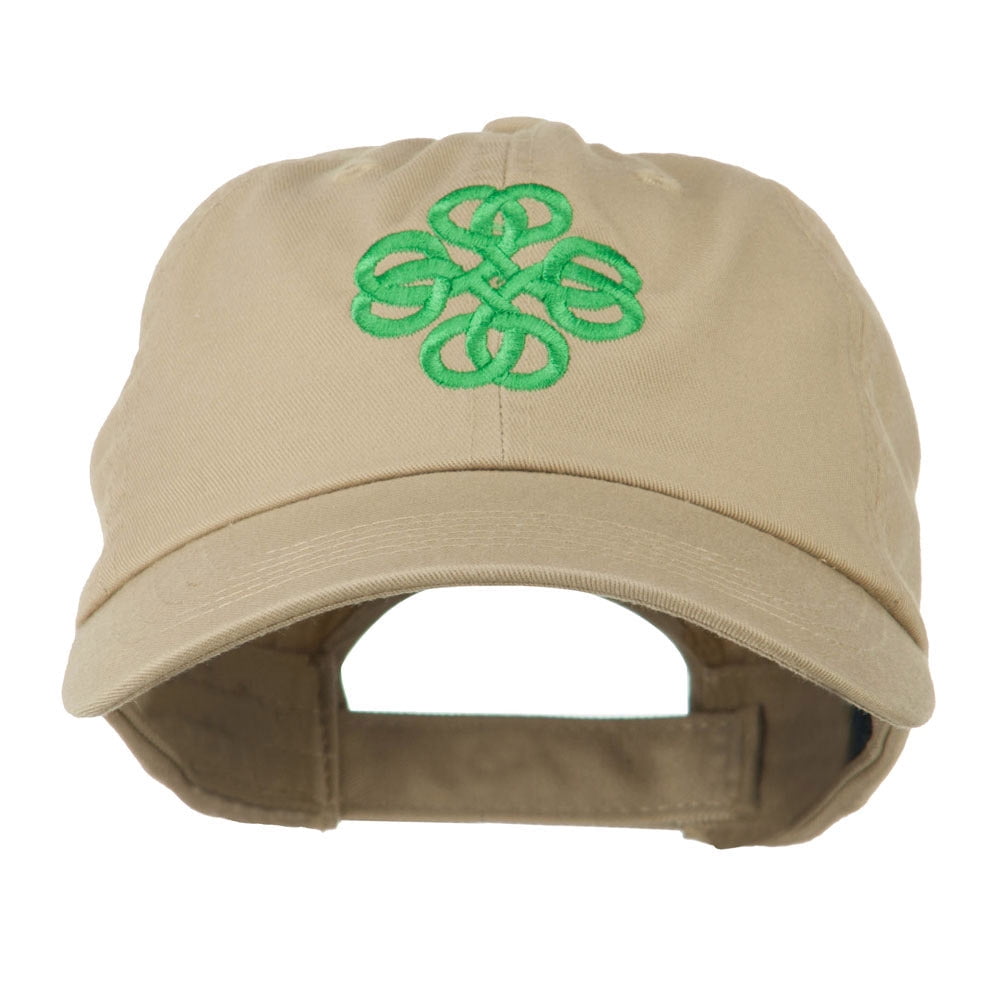 Double Circle Celtic Image Embroidered Cap - Khaki OSFM - Walmart.com