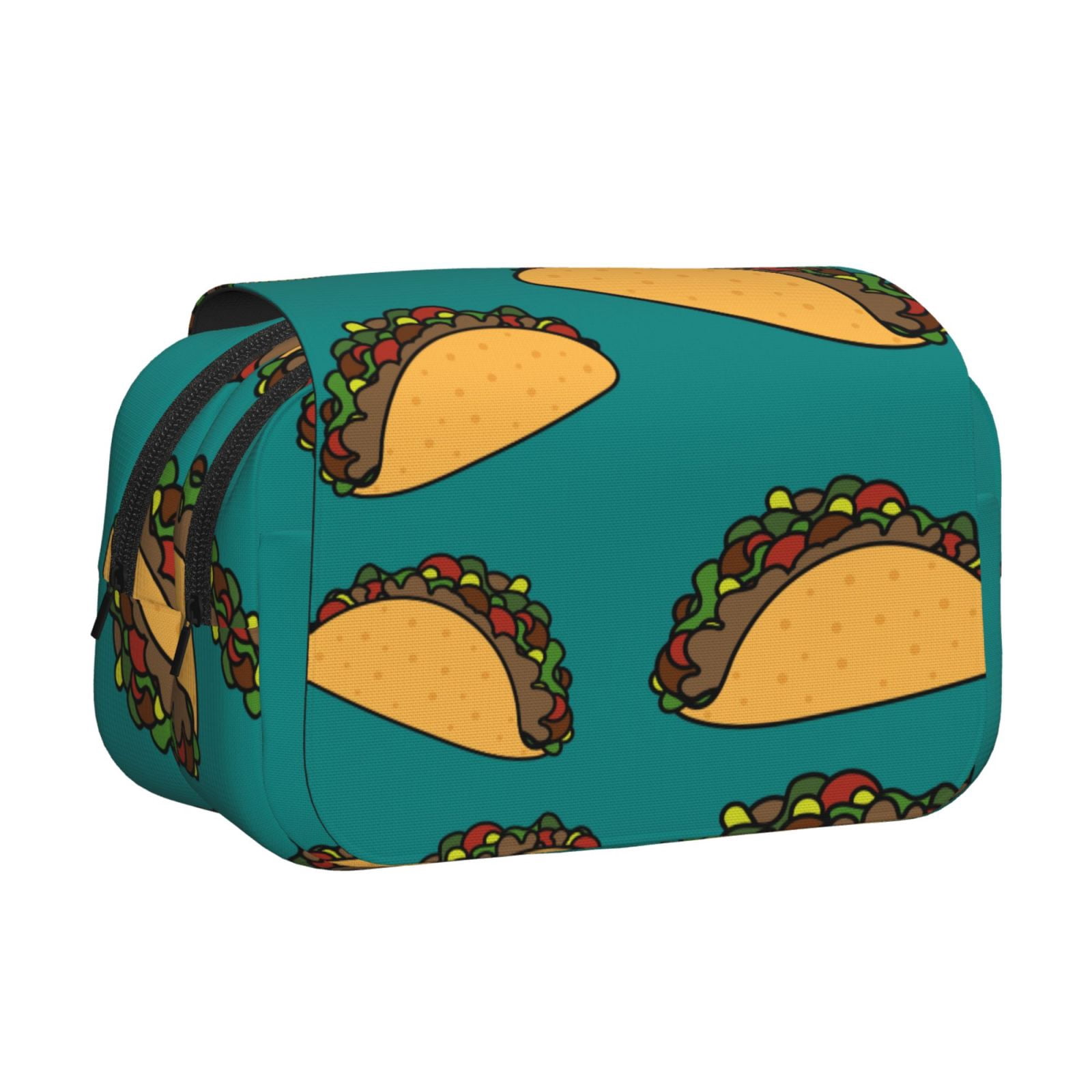 Double Clamshell Pencil Pen Case Women Men Large Capacity Pencil Pouch ...