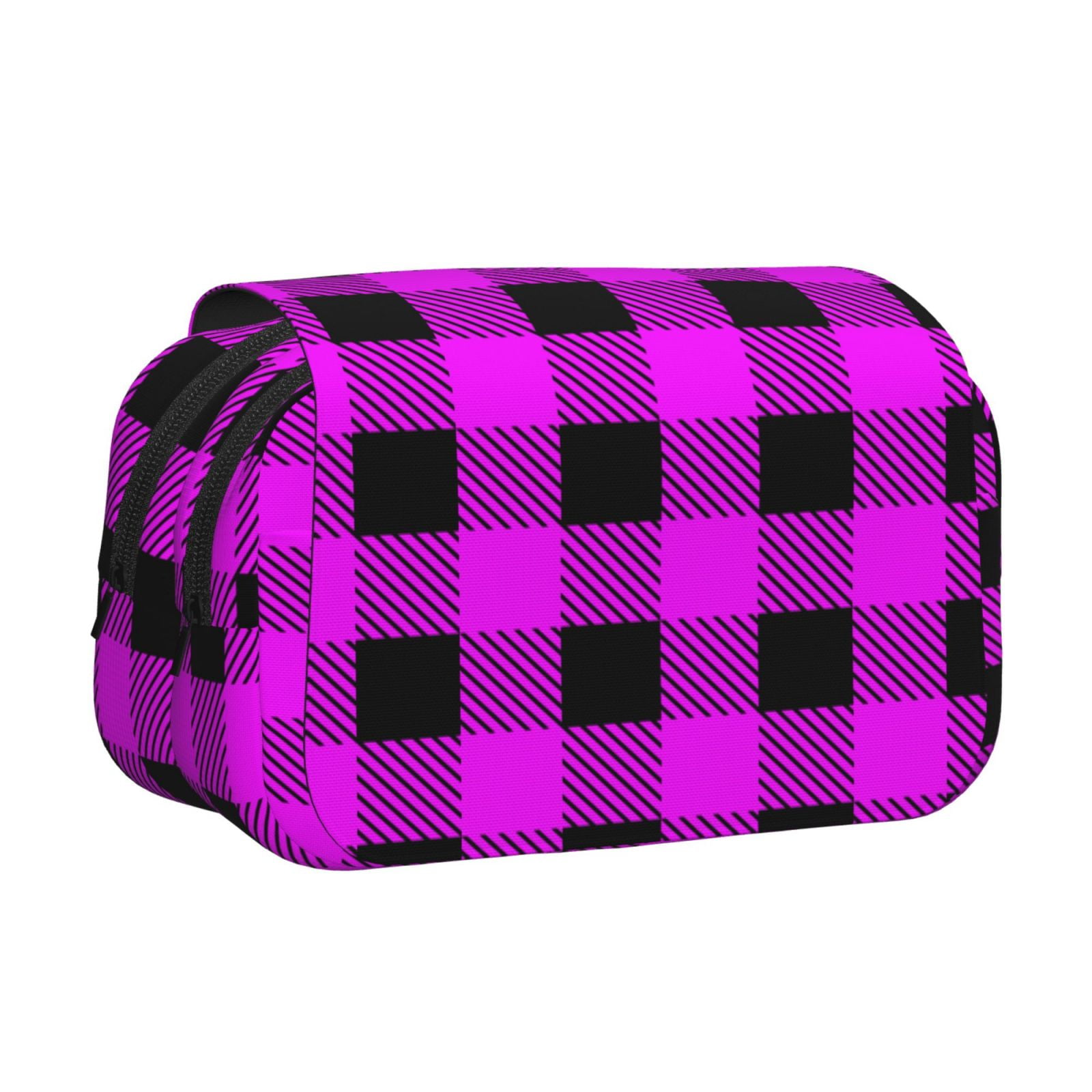 Double Clamshell Pencil Pen Case Women Men Large Capacity Pencil Pouch ...