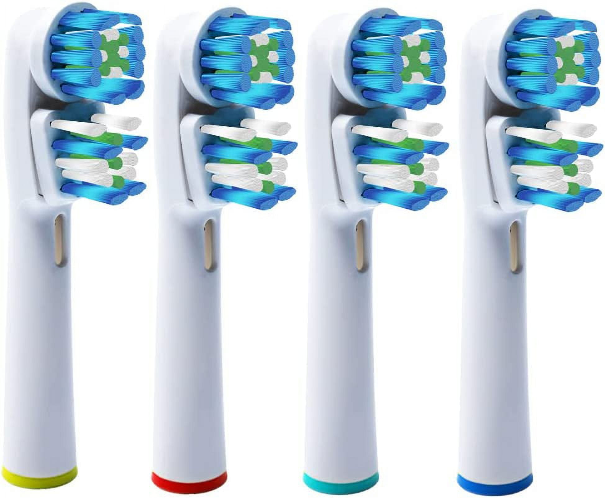 Oral Basics Double Clean Brush Heads Pack of 4 for Electric ...