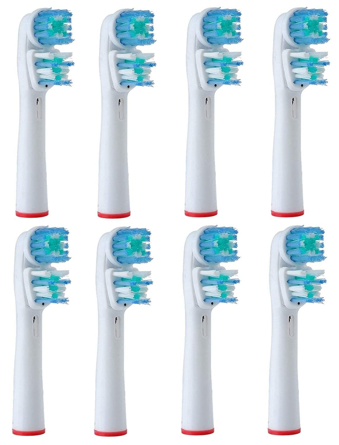 Double Clean Toothbrush Heads (SB-417A) Compatible with Braun Dual ...