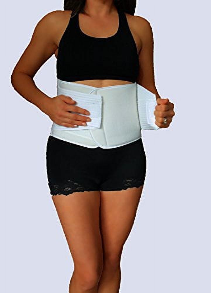 Double Closure Abdominal Binder Compression Wrap - Postpartum Waist ...