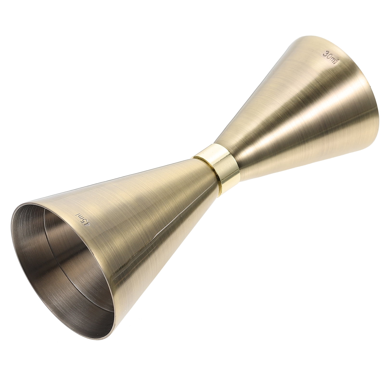 NUOLUX Measuring Jigger Golden Stainless Steel 1Pcs 4.7x1.6in - Walmart.com