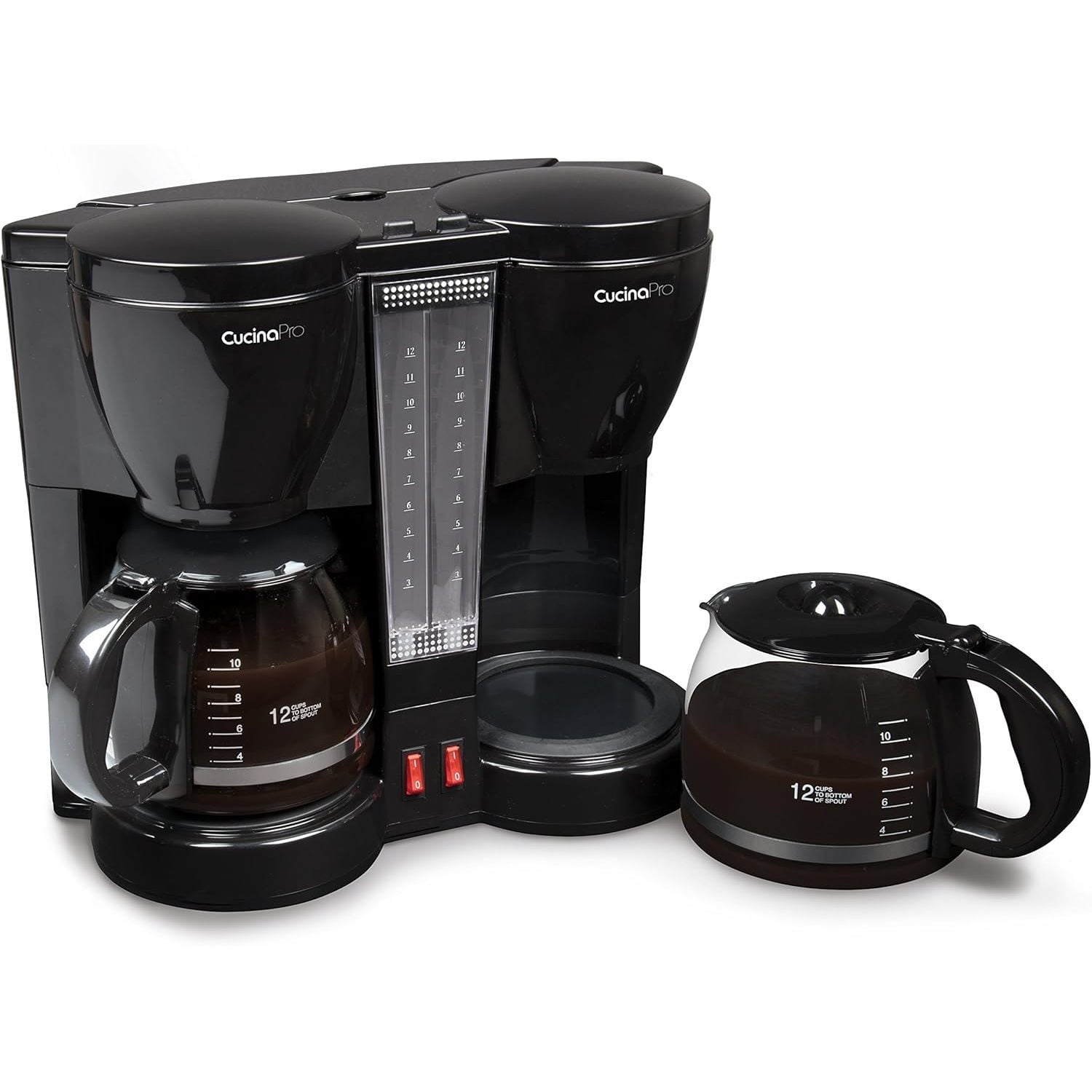 Double Coffee Brewer Station - Dual Drip Coffee Maker Brews two 12-cup ...
